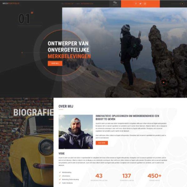 Mavericks marketing portfolio template